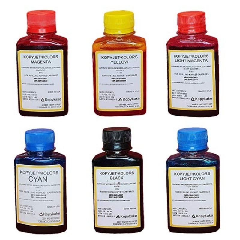 مشخصات، قیمت و خرید ست کامل جوهر خوراکی چاپ کیک KOPYKAKE | دیجی کارتریج